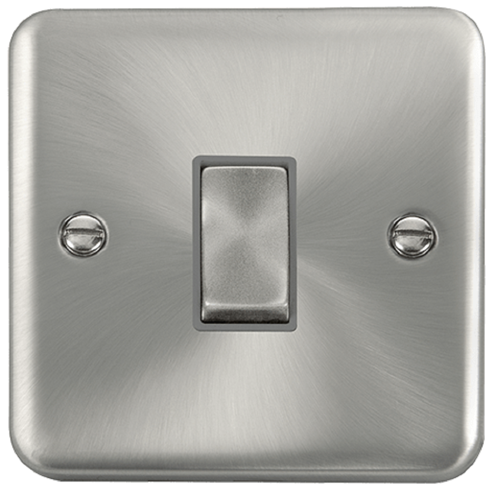 Click Deco Plus Satin Chrome Grey Inserts Switches & Sockets — RS ...