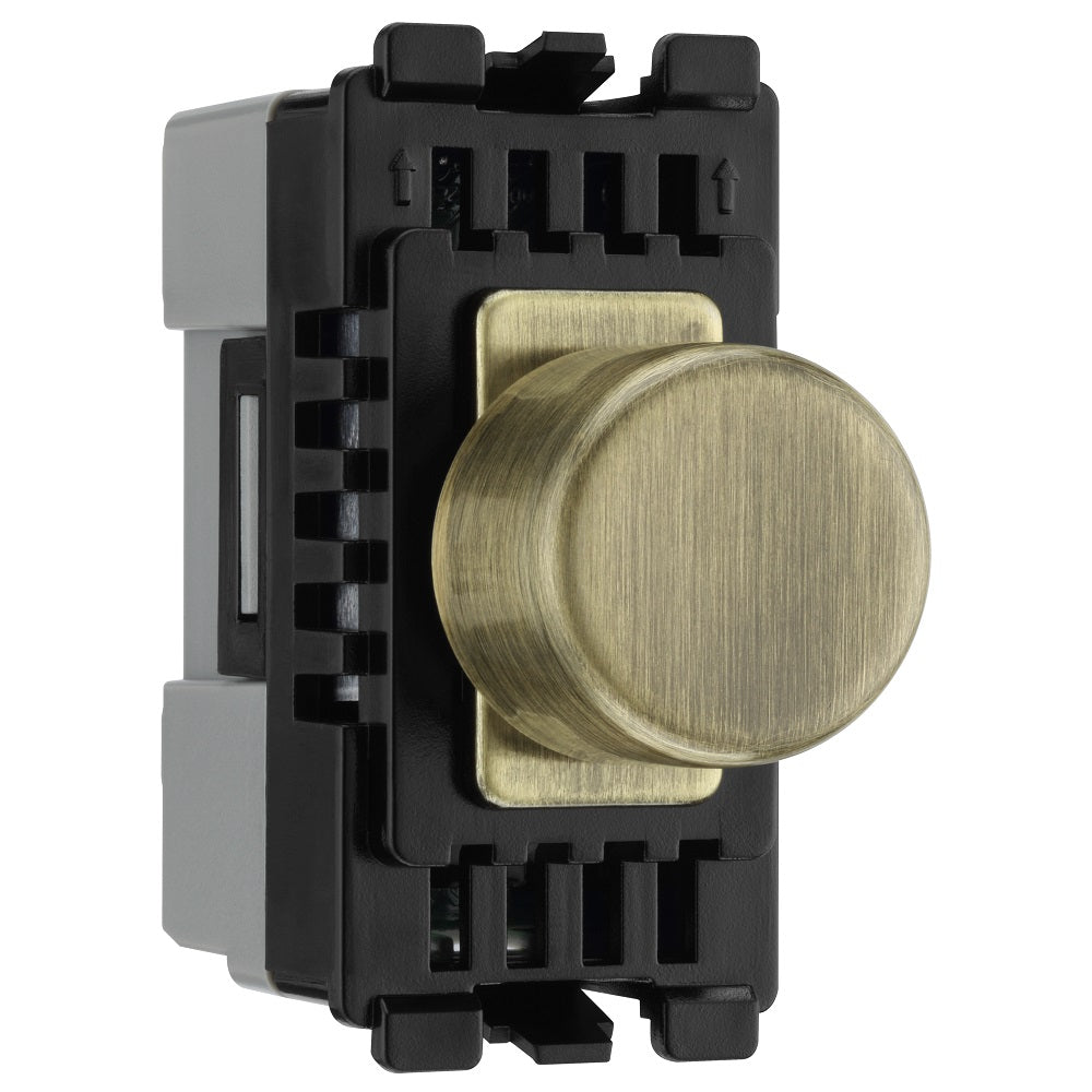 BG Antique Brass Dimmer Grid Switch RABDLT | RS Electrical Supplies