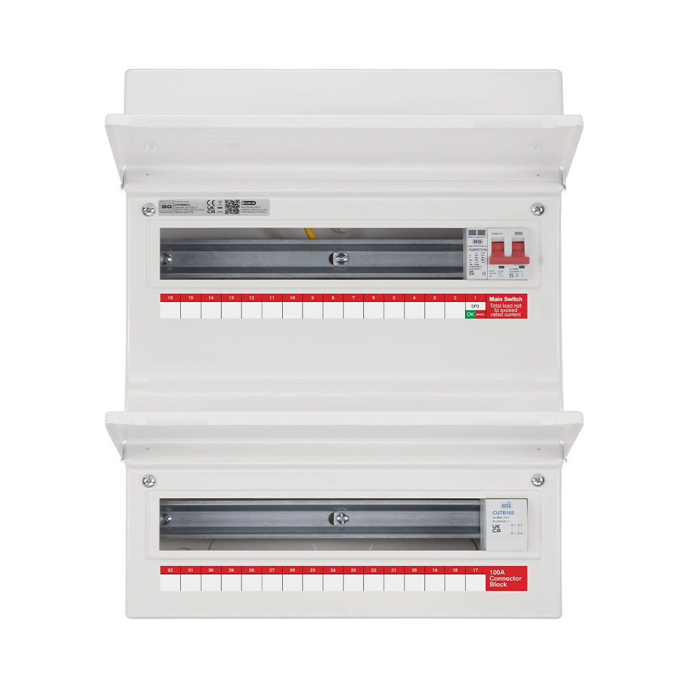 BG Circuit Protection 31 Way 100A Main Switch Consumer Unit with SPD ...