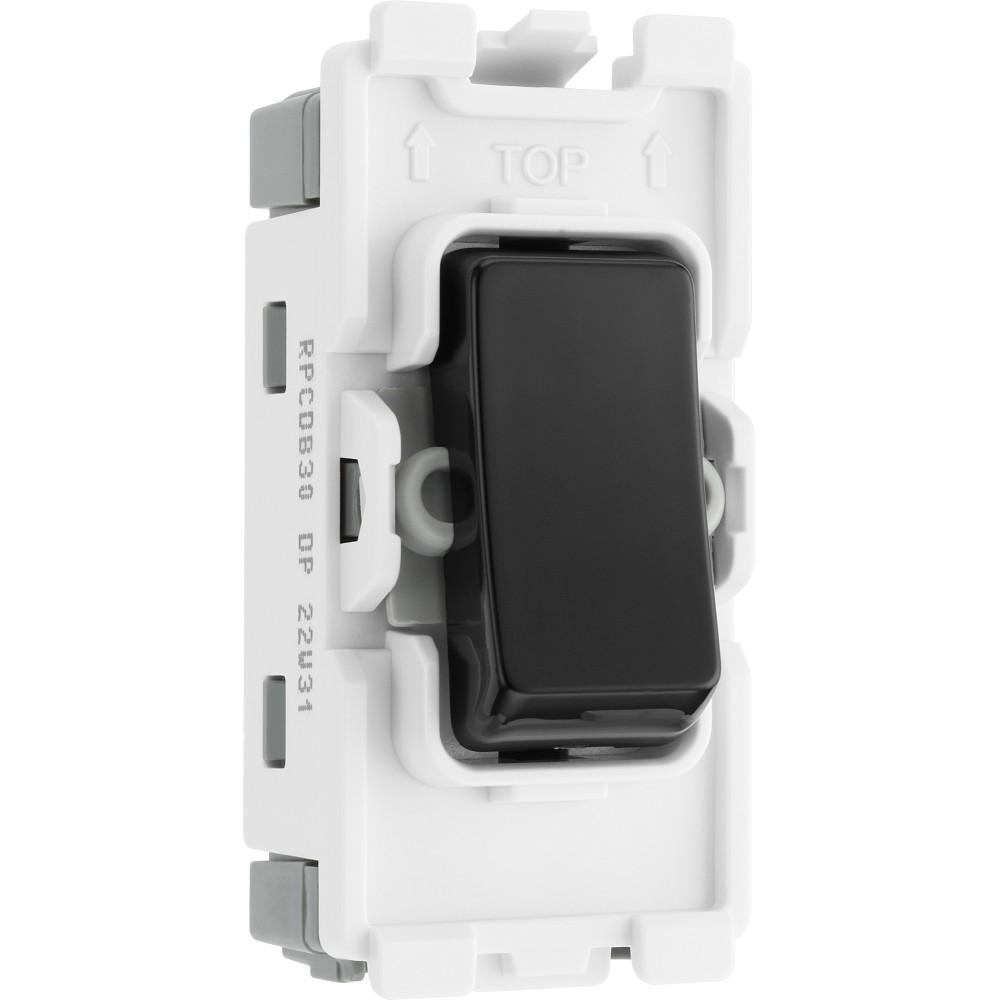 BG Evolve Black 20A Double Pole Grid Module RPCDB30 | RS Electrical ...