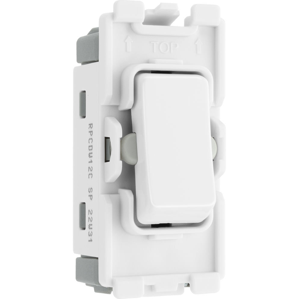 BG Evolve White 20A 2 Way Single Pole Centre Off Grid Module RPCDW12C ...