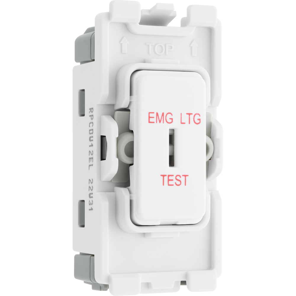 BG Evolve White 20A 2 Way Printed Key Grid Module RPCDW12EL | RS ...