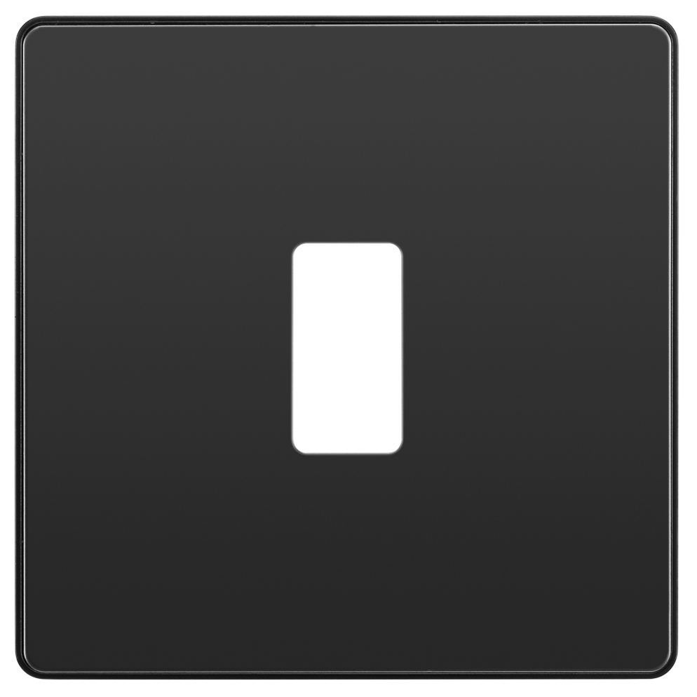 BG Evolve Black Chrome 1G Grid Plate RPCDBC1B | RS Electrical Supplies