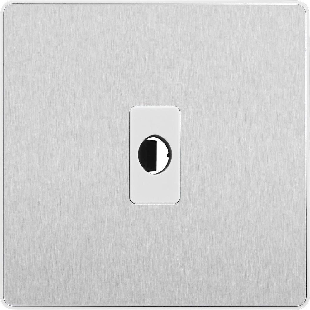 BG Evolve Brushed Steel Flex Outlet PCDBSFLEXW | RS Electrical Supplies