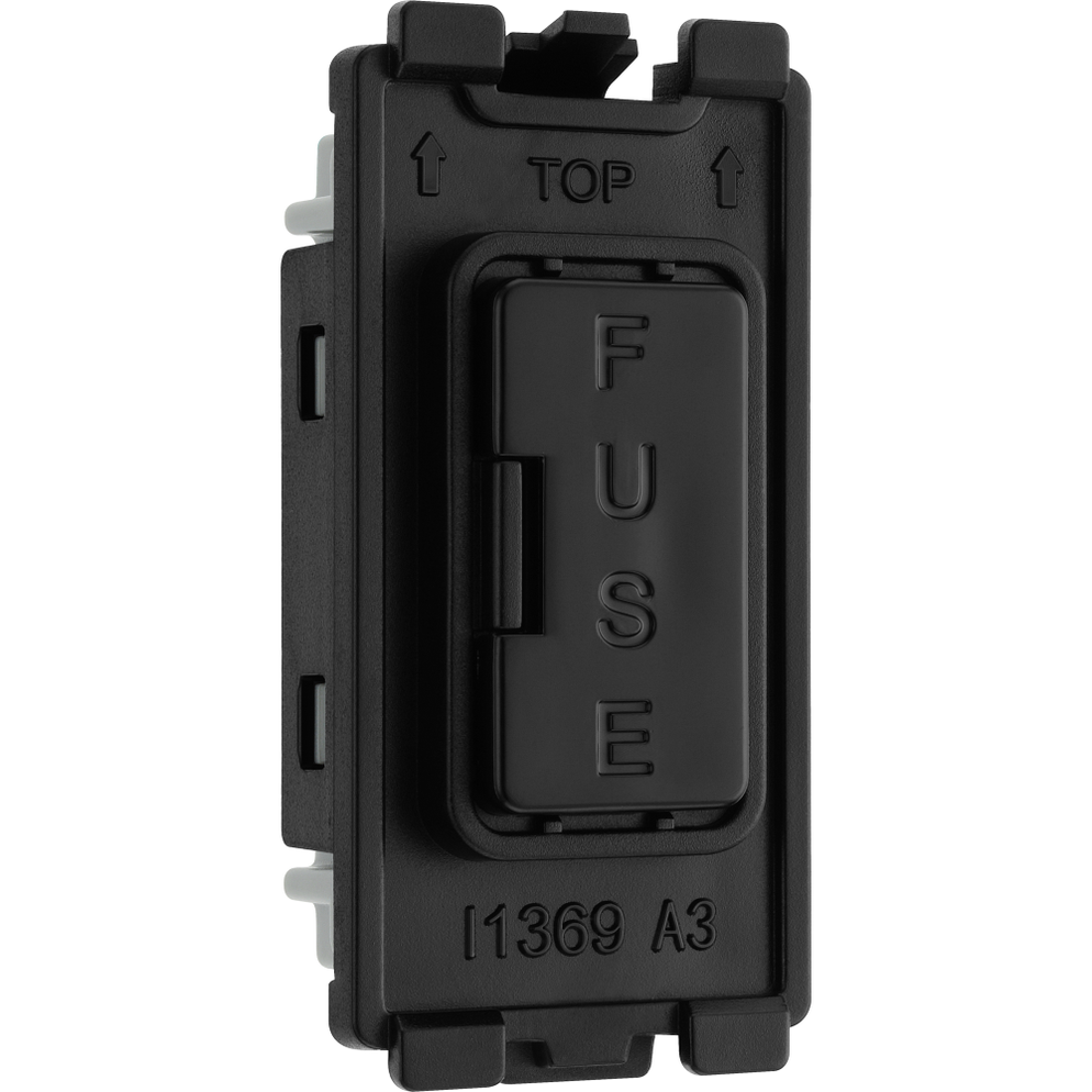 BG Evolve Black 13 Amp Fuse Carrier Grid Module RPCDBFUSE | RS ...