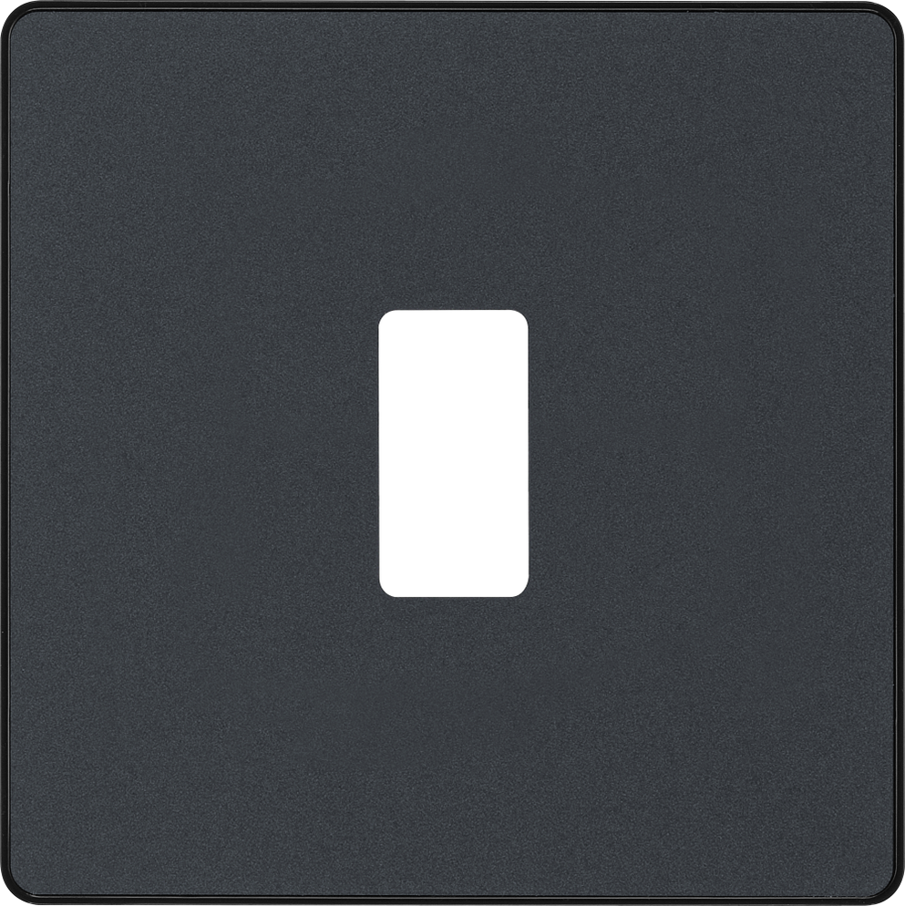 BG Evolve Matt Grey 1G Grid Plate RPCDMG1B | RS Electrical Supplies