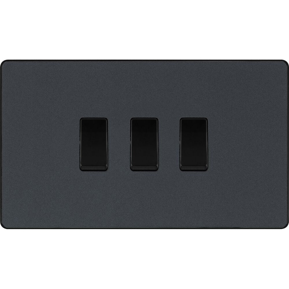 BG Evolve Matt Grey 3G Intermediate Combination Switch | RS Electrical ...