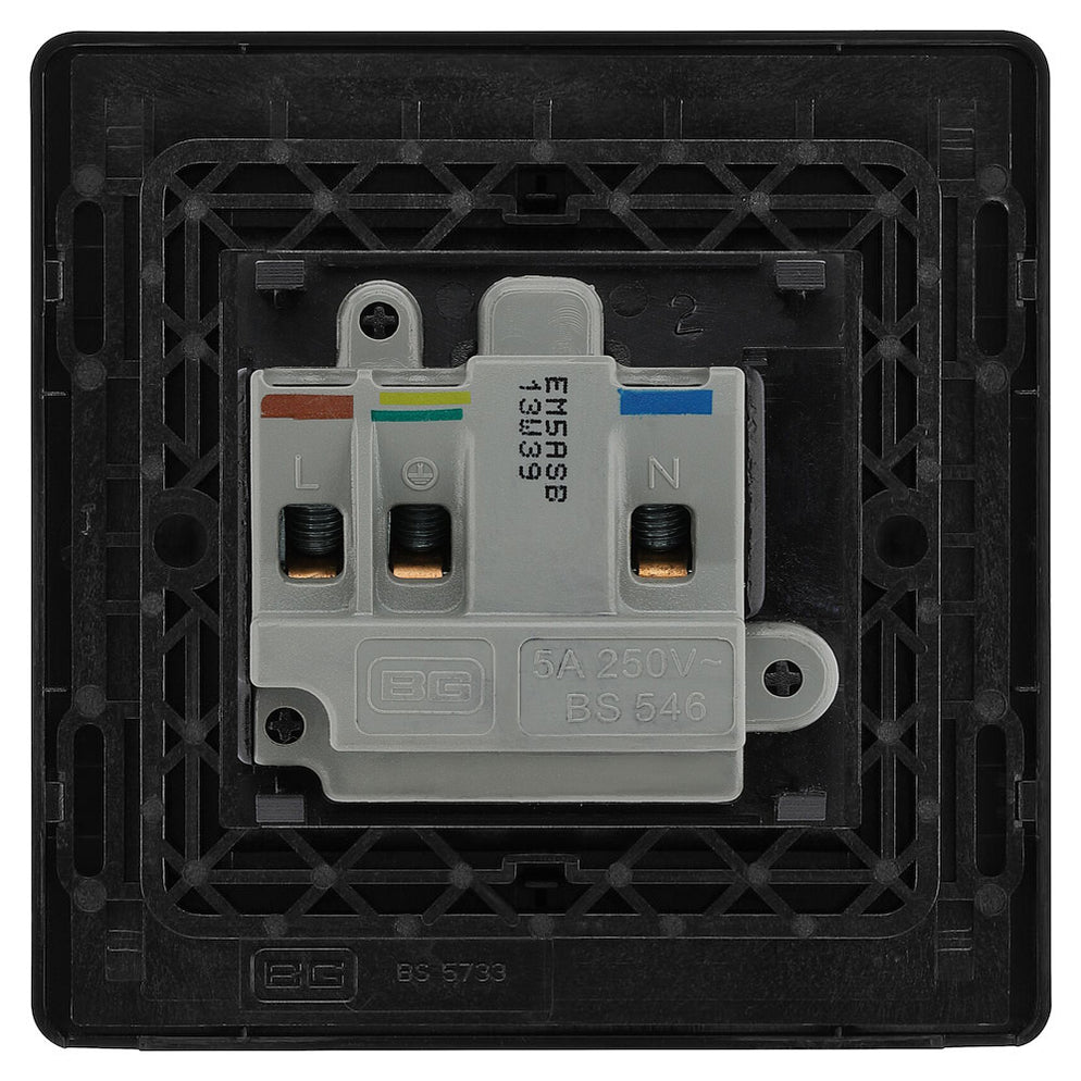 BG Evolve Matt Black 5A Unswitched Socket PCDMB5AUSSB | RS Electrical ...