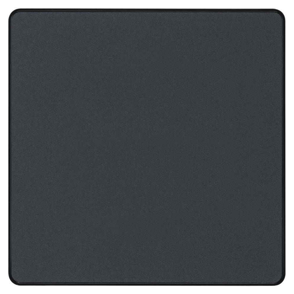 BG Evolve Matt Grey Single Blank Plate PCDMG94B | RS Electrical Supplies