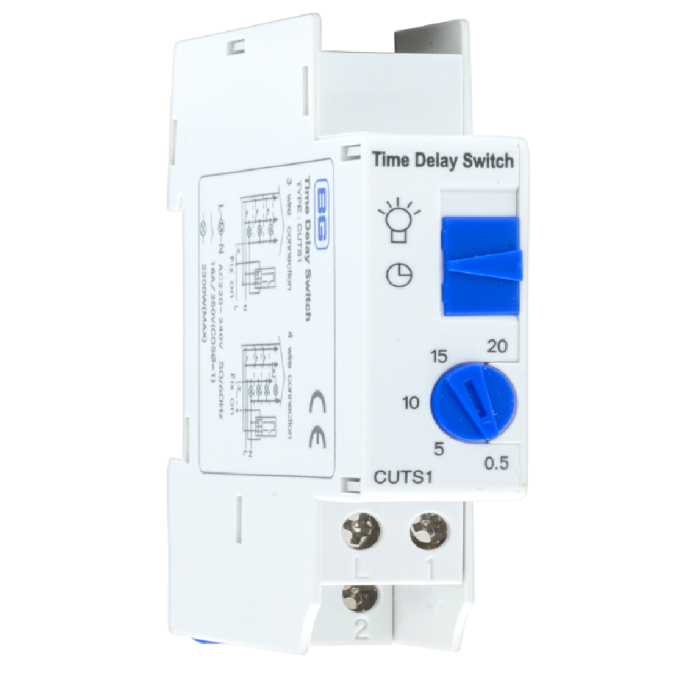 BG Fortress Time Delay Switch, 1-20 mins CUTS1 | RS Electrical Supplies