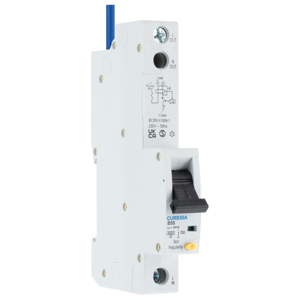 BG Fortress Type A Tall RCBO 50A CURB50A | RS Electrical Supplies