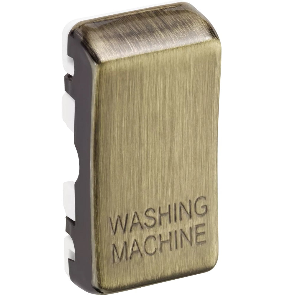 BG Grid Antique Brass Engraved 'Washing Machine' Rocker RRWMAB | RS ...