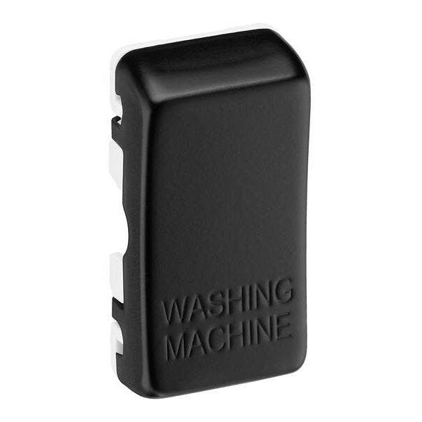 BG Grid Matt Black Engraved 'Washing Machine' Rocker RRWMFB | RS ...