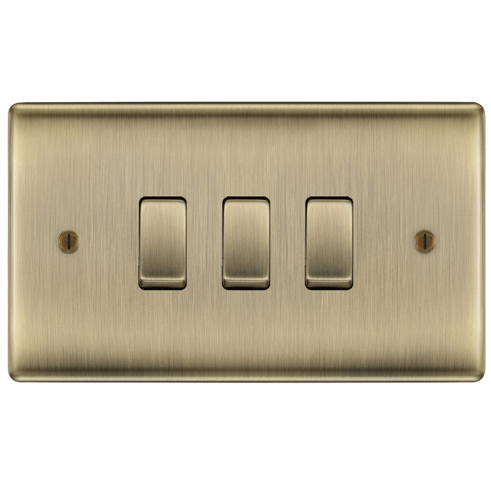 BG Nexus Metal Antique Brass 3G Intermediate Combination Switch | RS ...