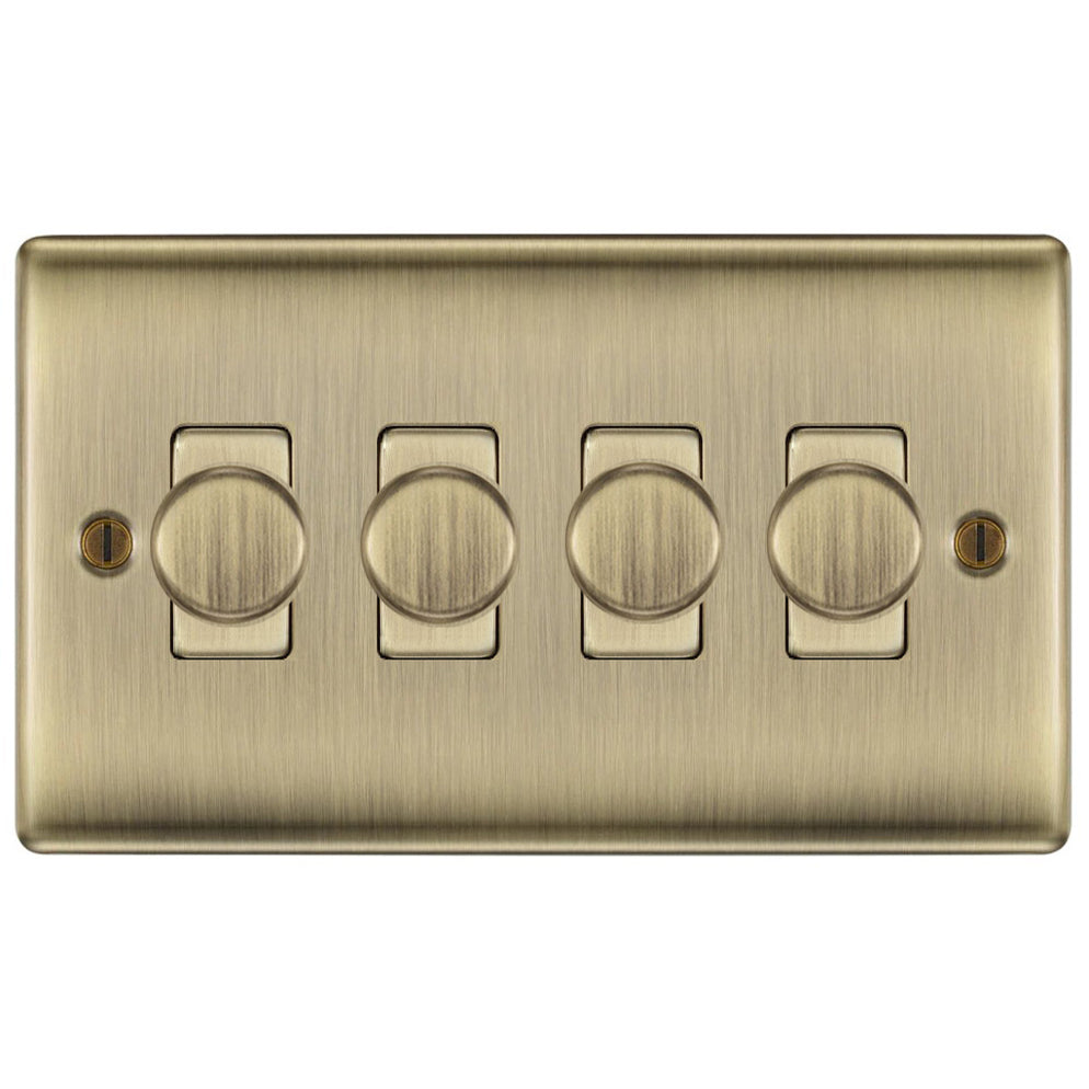 BG Nexus Metal Antique Brass 4G Dimmer Switch NAB84 | RS Electrical ...