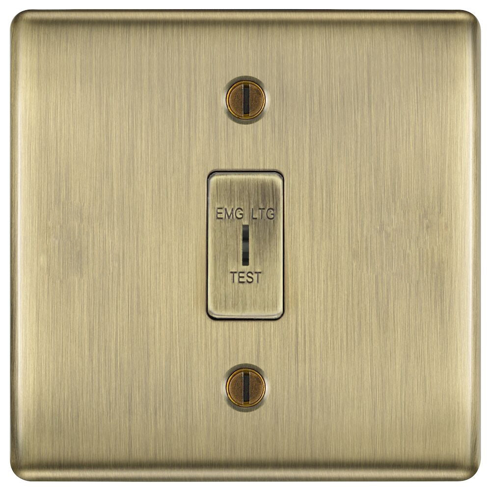 BG Nexus Metal Antique Brass Emergency Key Switch NAB12EL | RS ...