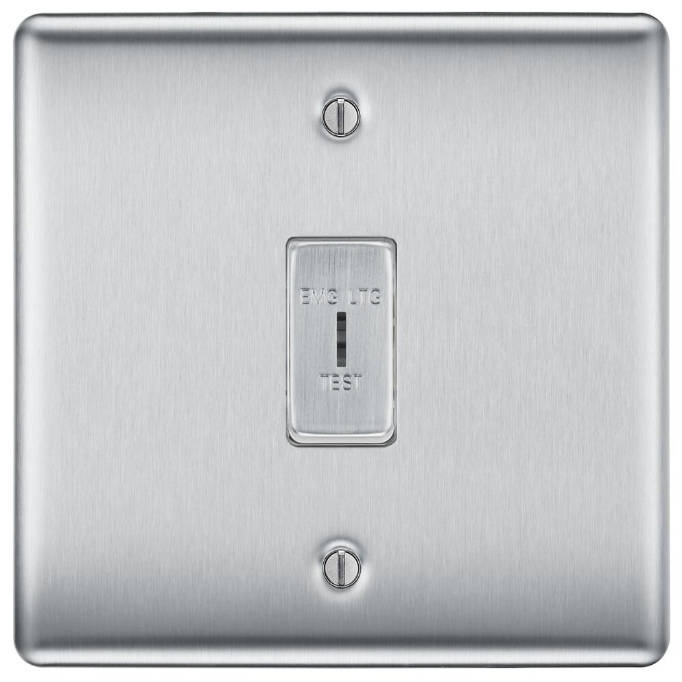 BG Nexus Metal Brushed Steel Emergency Key Switch NBS12EL | RS ...