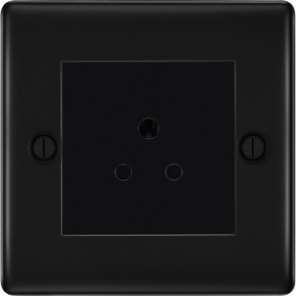 BG Nexus Metal Matt Black 5A Unswitched Socket NFB29MB | RS Electrical ...