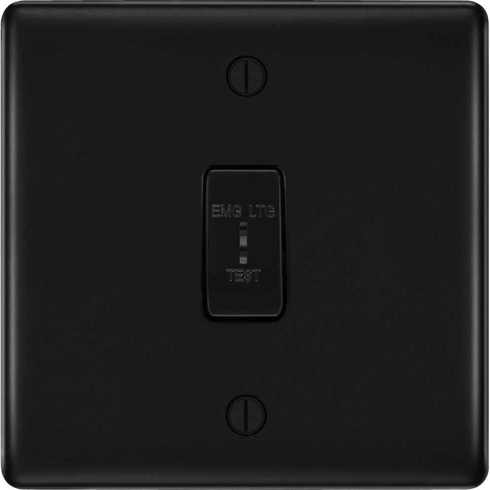BG Nexus Metal Matt Black Emergency Key Switch NFB12EL | RS Electrical ...