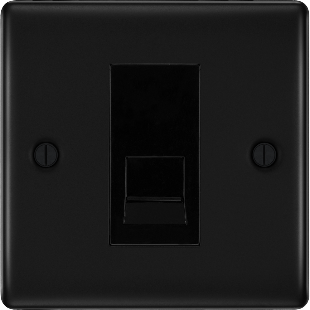 BG Nexus Metal Matt Black Master Telephone Socket NFBBTM1 | RS ...
