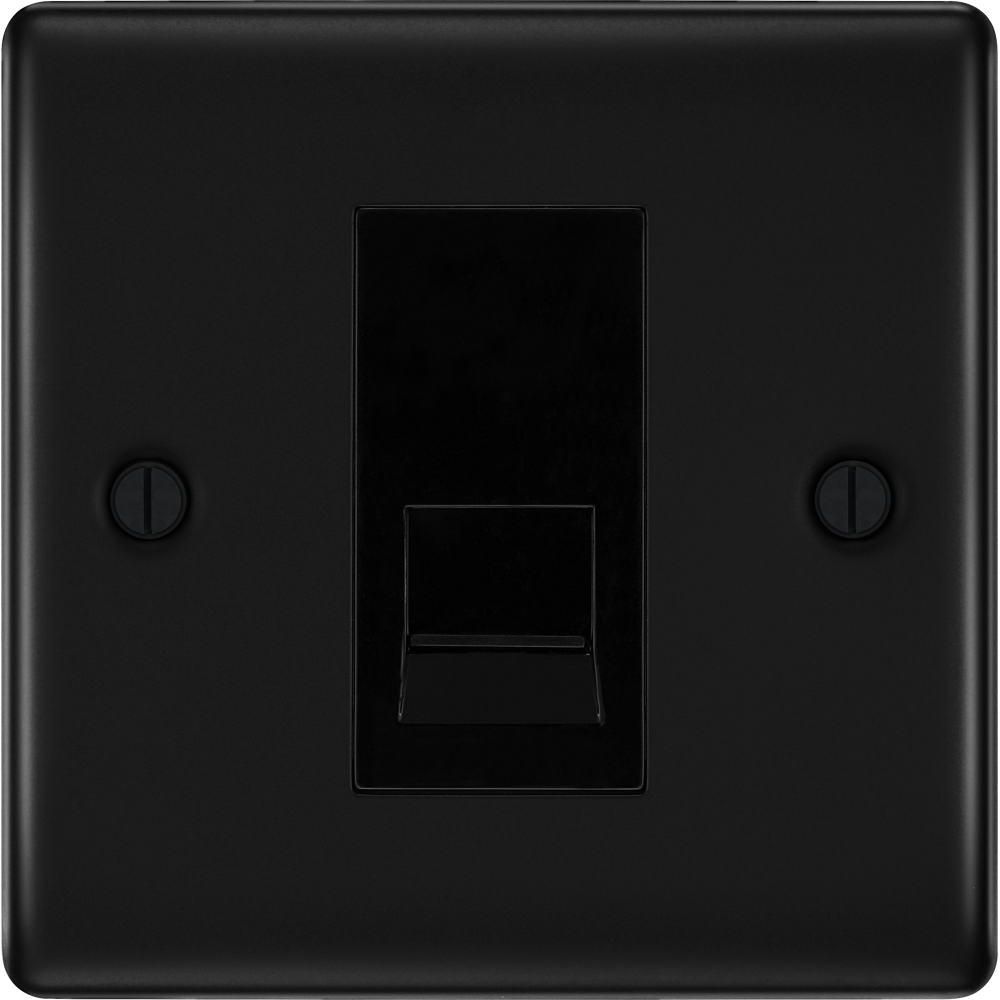 BG Nexus Metal Matt Black Secondary Telephone Socket NFBBTS1 | RS ...