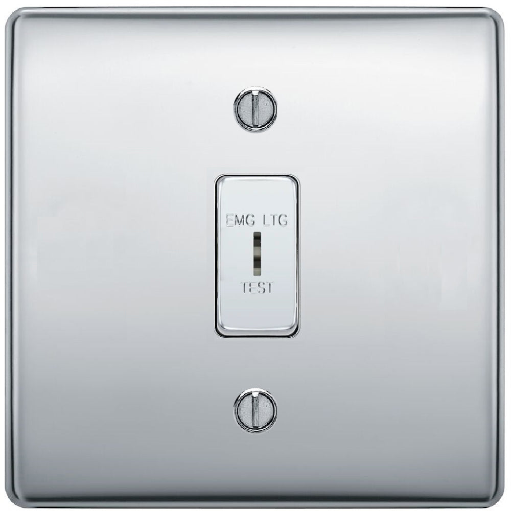 BG Nexus Metal Polished Chrome Emergency Key Switch NPC12EL | RS ...