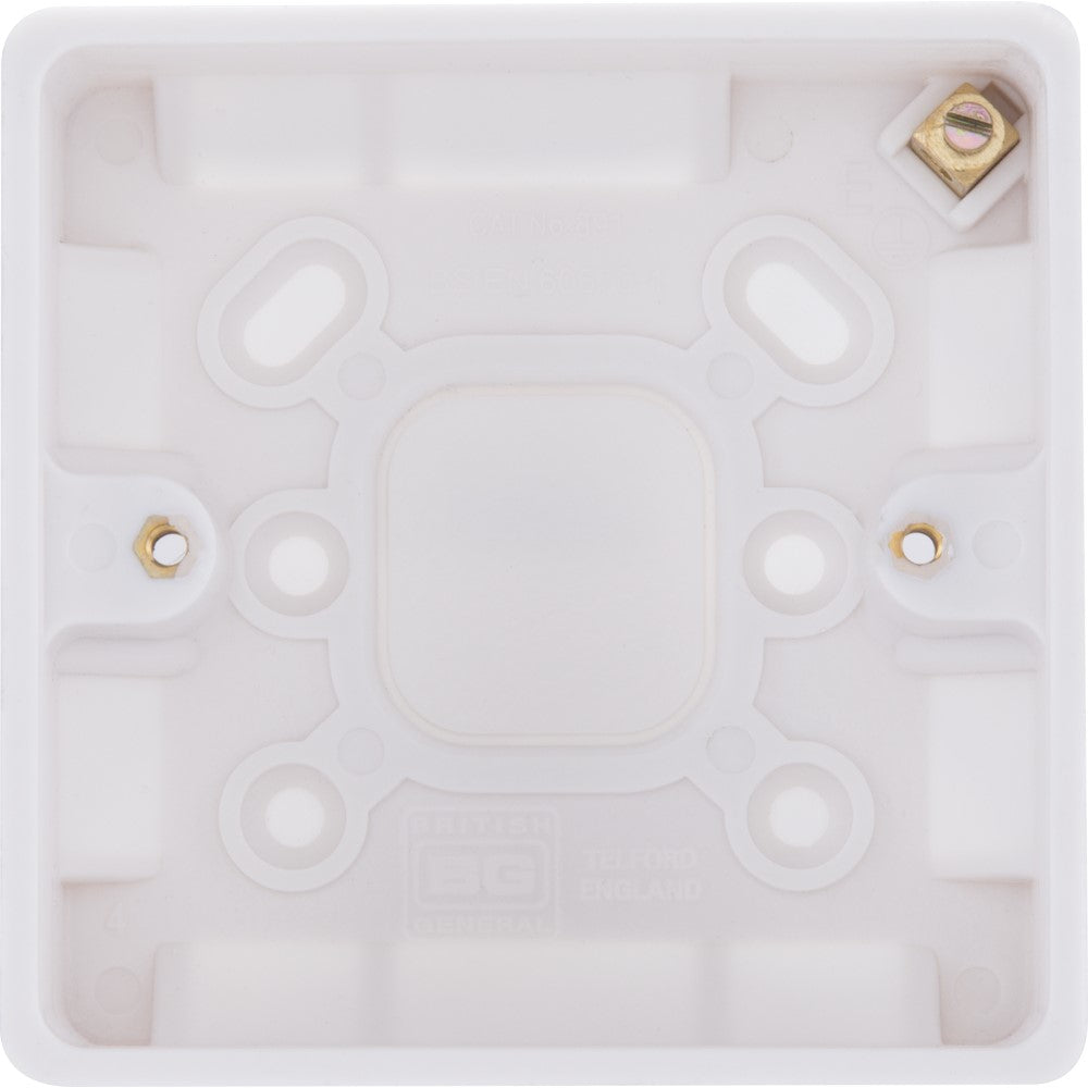 BG Single Pattress 32mm 891 | RS Electrical Supplies