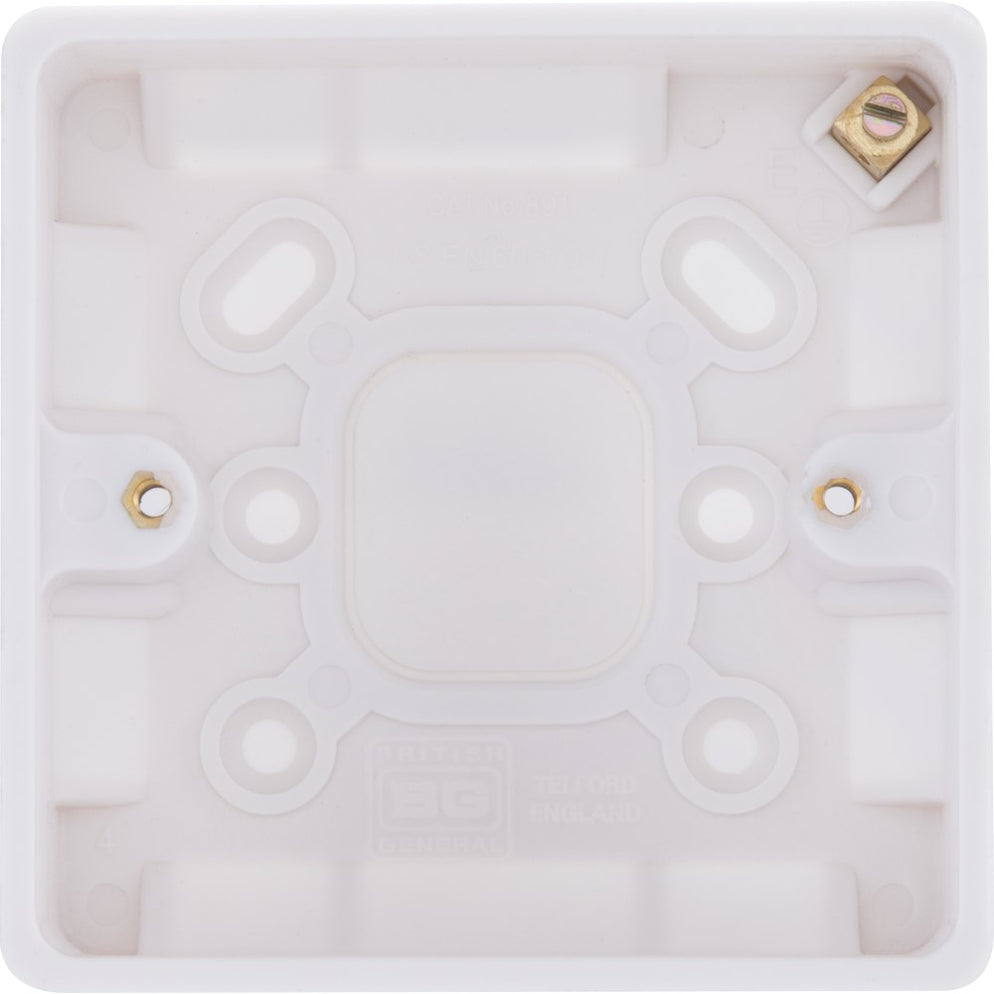 BG Single Pattress 32mm 891 | RS Electrical Supplies