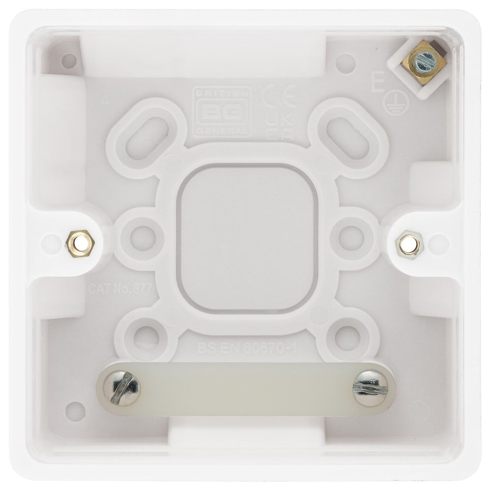 BG Single Pattress 50mm 877 | RS Electrical Supplies