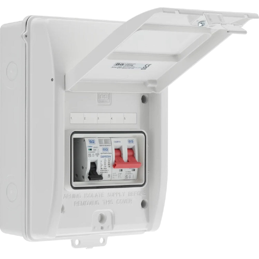Sync Energy 5 Module Enclosure 100A Main Switch 40A MCB Type 2 SPD + 1 ...
