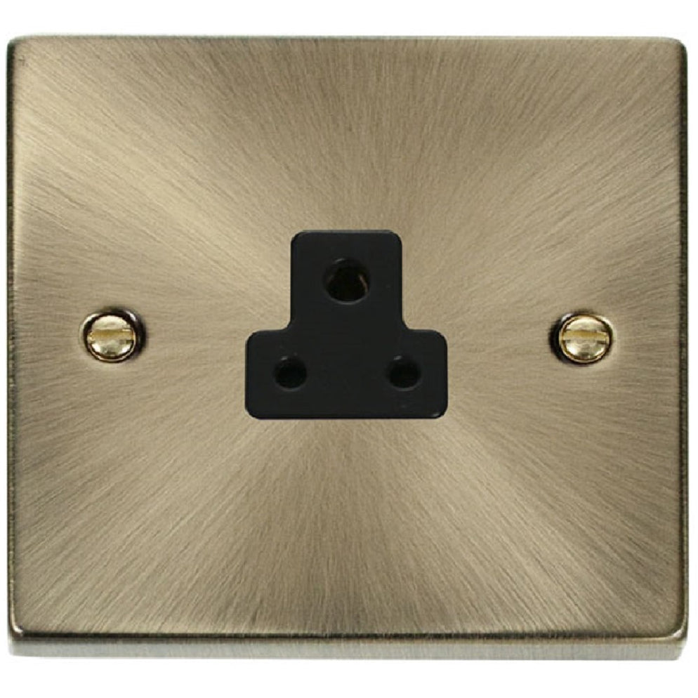 Click Deco Antique Brass 2A Unswitched Socket VPAB039BK | RS Electrical ...