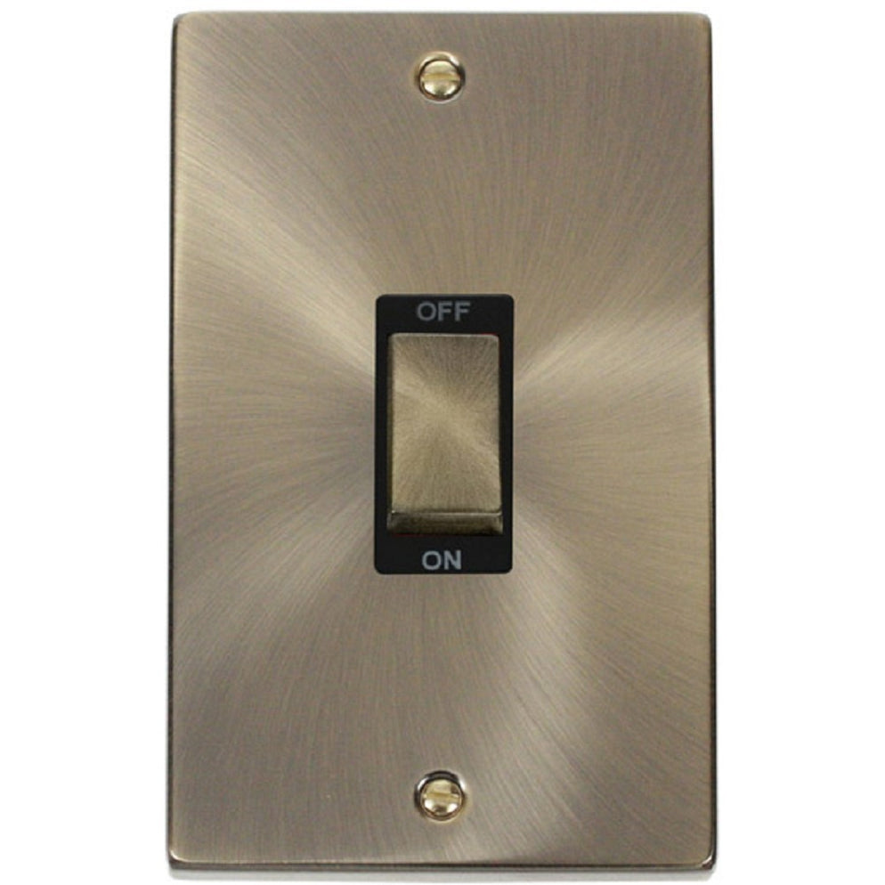 Click Deco Antique Brass 45A Cooker Switch VPAB502BK | RS Electrical ...