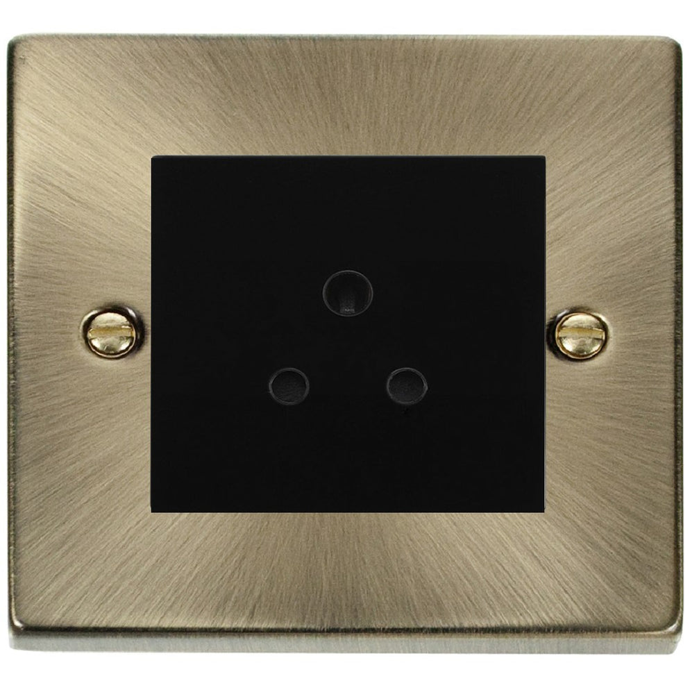 Click Deco Antique Brass 5A Unswitched Socket VPAB038MBK | RS ...
