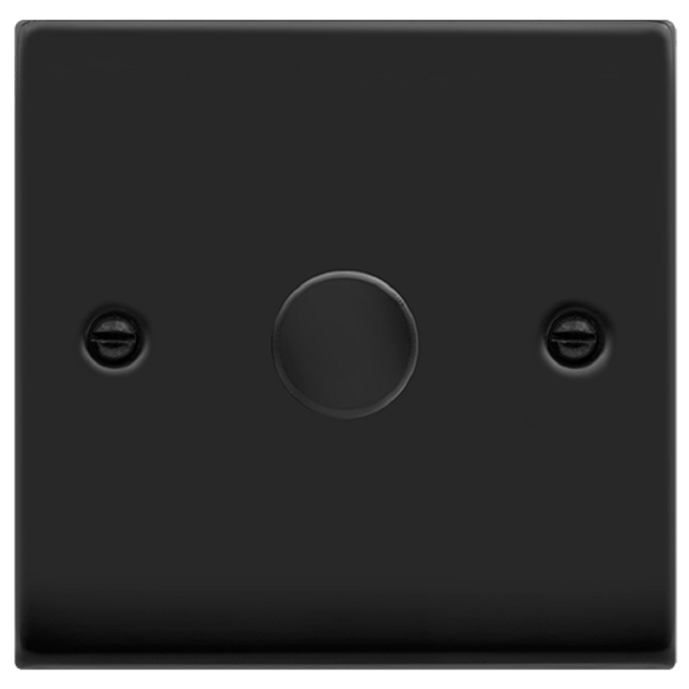 Click Deco Matt Black 1G LED Dimmer Switch VPMB161 | RS Electrical Supplies