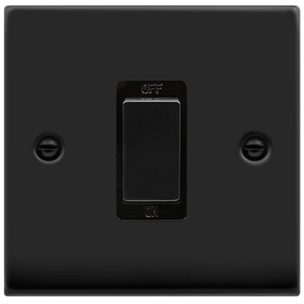 Click Deco Matt Black 45A Cooker Switch VPMB500BK | RS Electrical Supplies