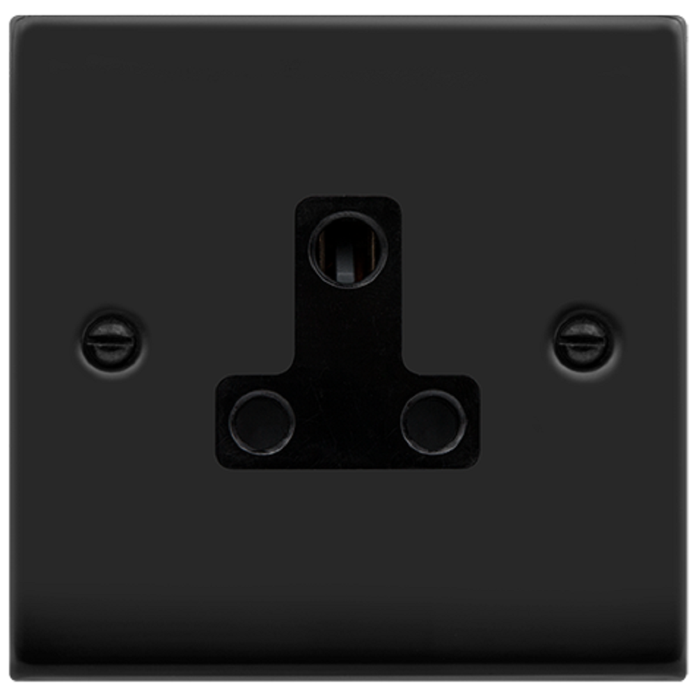 Click Deco Matt Black 5A Unswitched Socket VPMB038BK | RS Electrical ...
