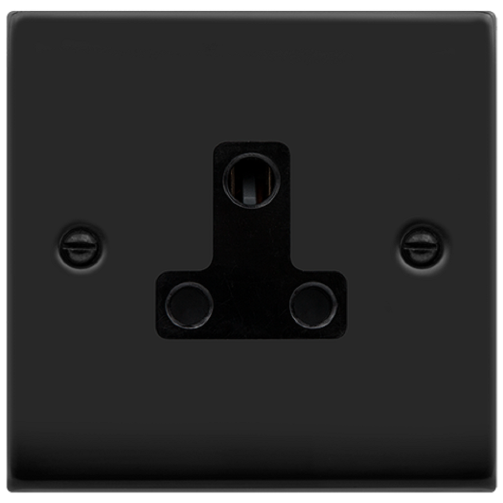 Click Deco Matt Black 5A Unswitched Socket VPMB038BK | RS Electrical ...