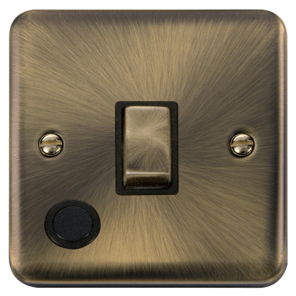 Click Deco Plus Antique Brass 20A Double Pole Switch with Flex ...