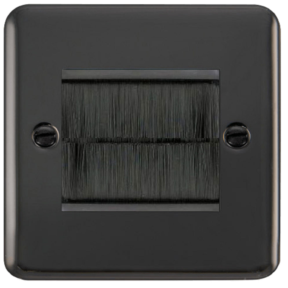 Click Deco Plus Black Nickel 2G Cable Brush Outlet DPBNBRUSHBK | RS ...