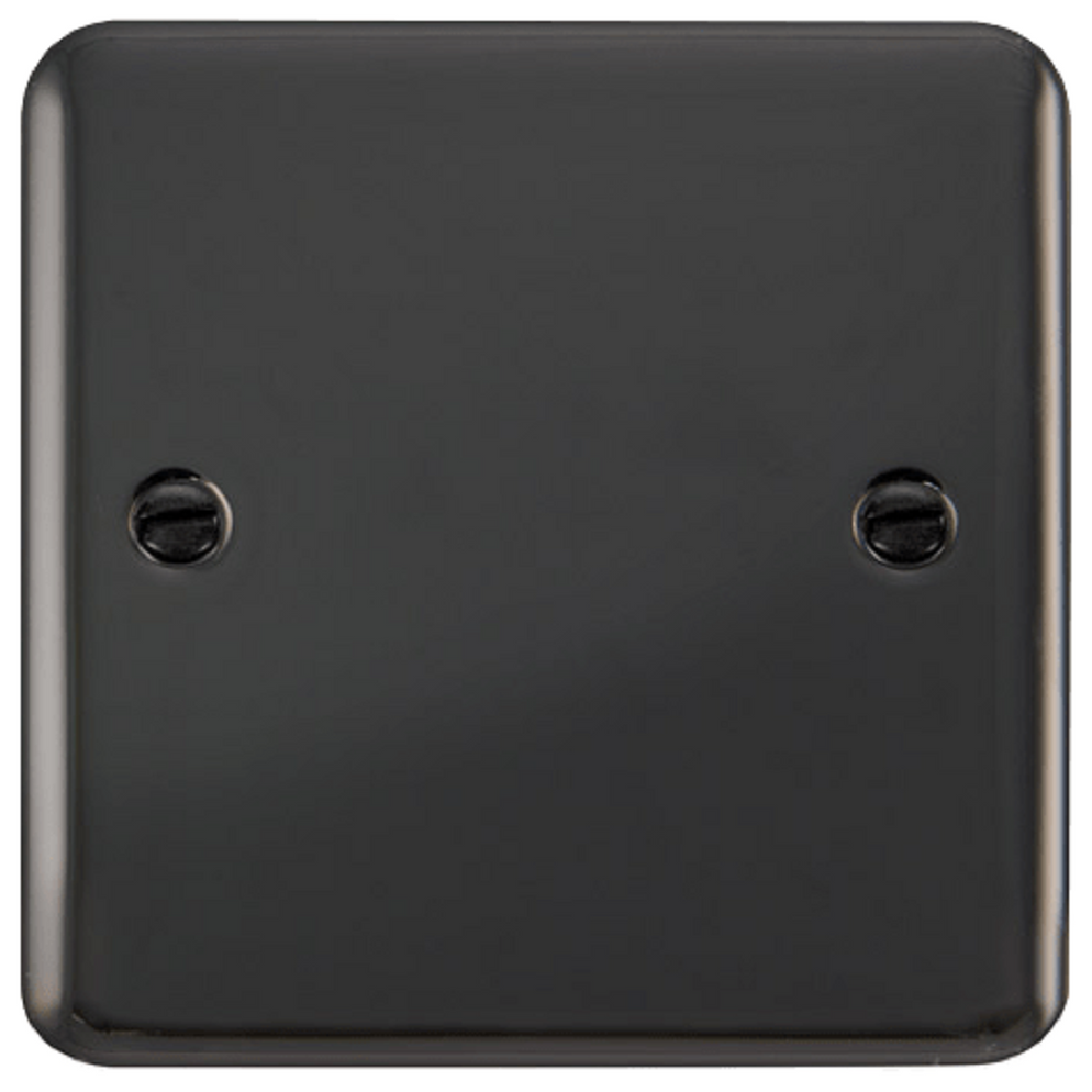 Click Deco Plus Black Nickel Single Blank Plate DPBN060 | RS Electrical ...