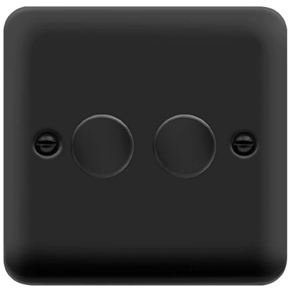 Click Deco Plus Matt Black 2G LED Dimmer Switch DPMB162 | RS Electrical ...
