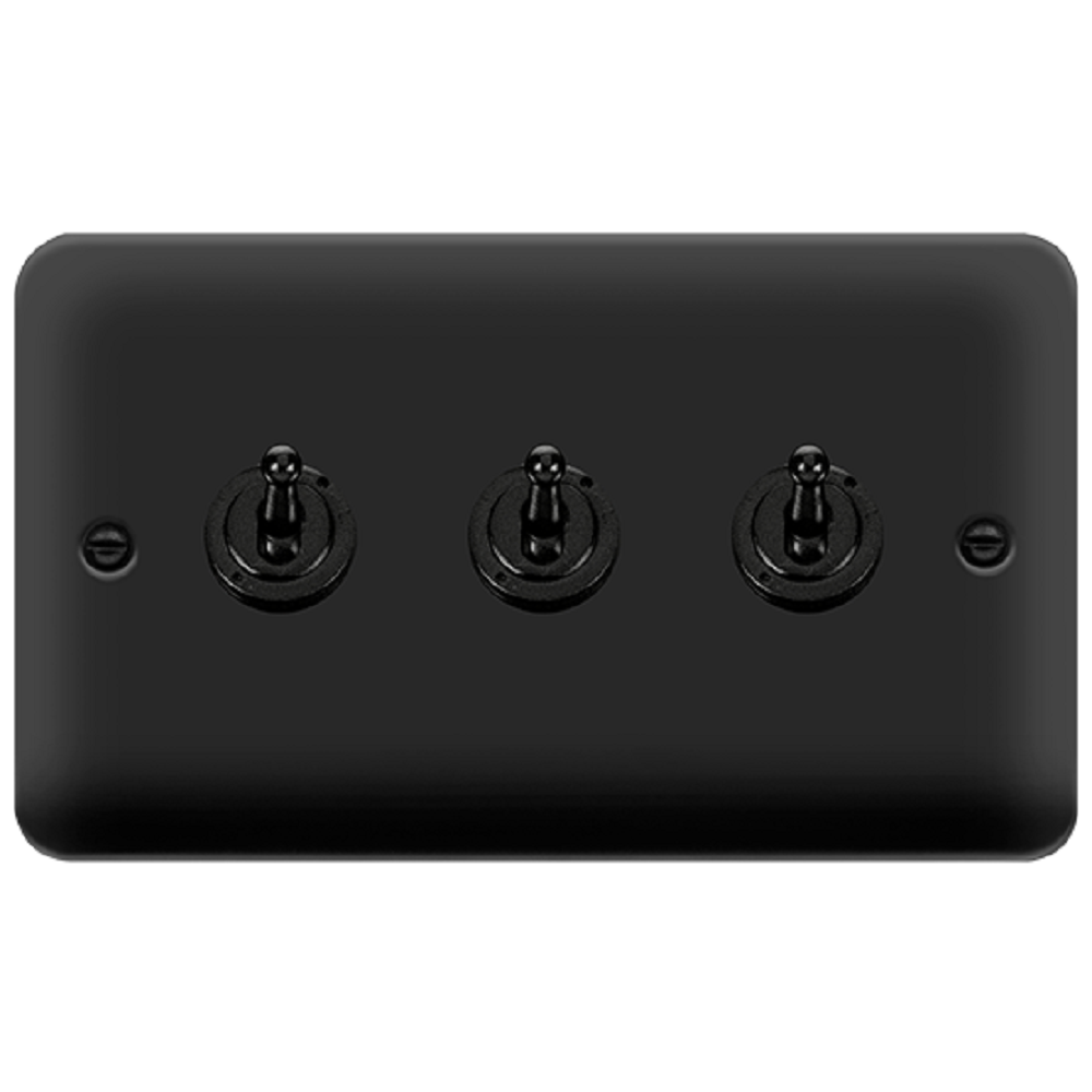 Click Deco Plus Matt Black 3G Toggle Switch DPMB423 | RS Electrical ...