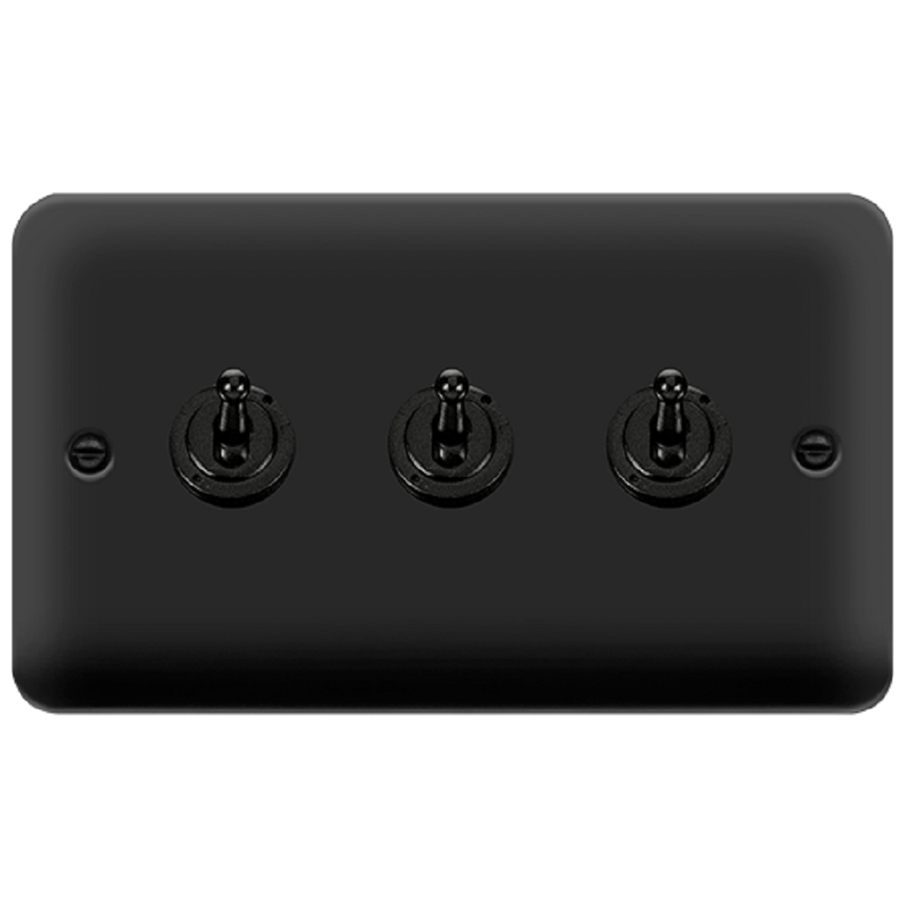 Click Deco Plus Matt Black 3G Toggle Switch DPMB423 | RS Electrical ...