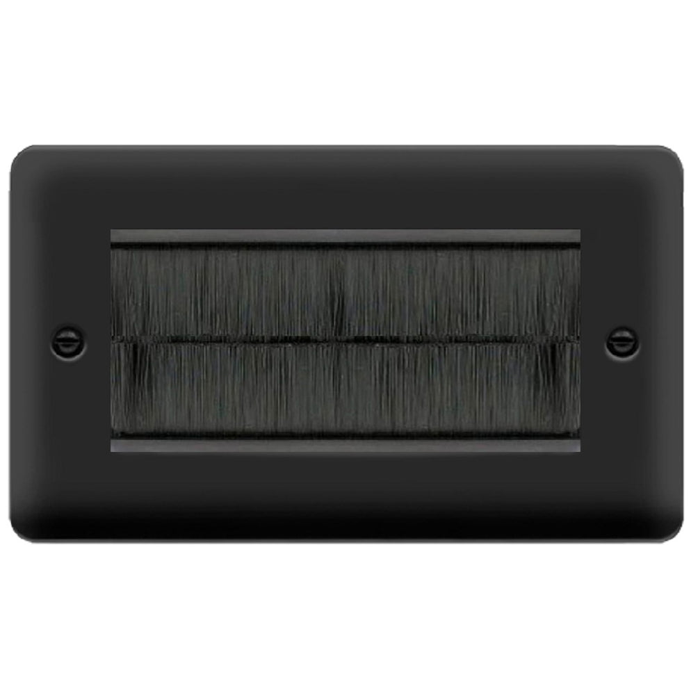 Click Deco Plus Matt Black 4G Cable Brush Outlet DPMB4BRUSHBK | RS ...
