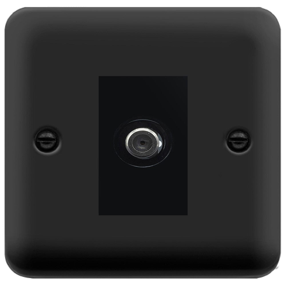 Click Deco Plus Matt Black Satellite Socket DPMB156MBK | RS Electrical ...