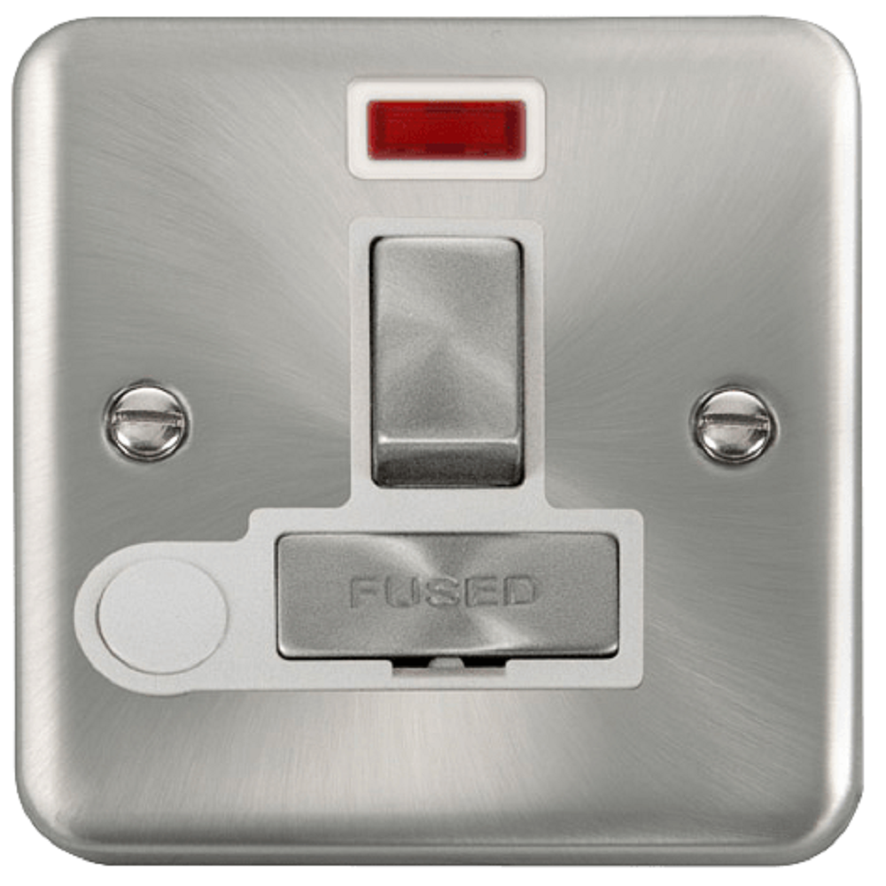 Click Deco Plus Satin Chrome 13A Switched Spur with Flex and Neon ...