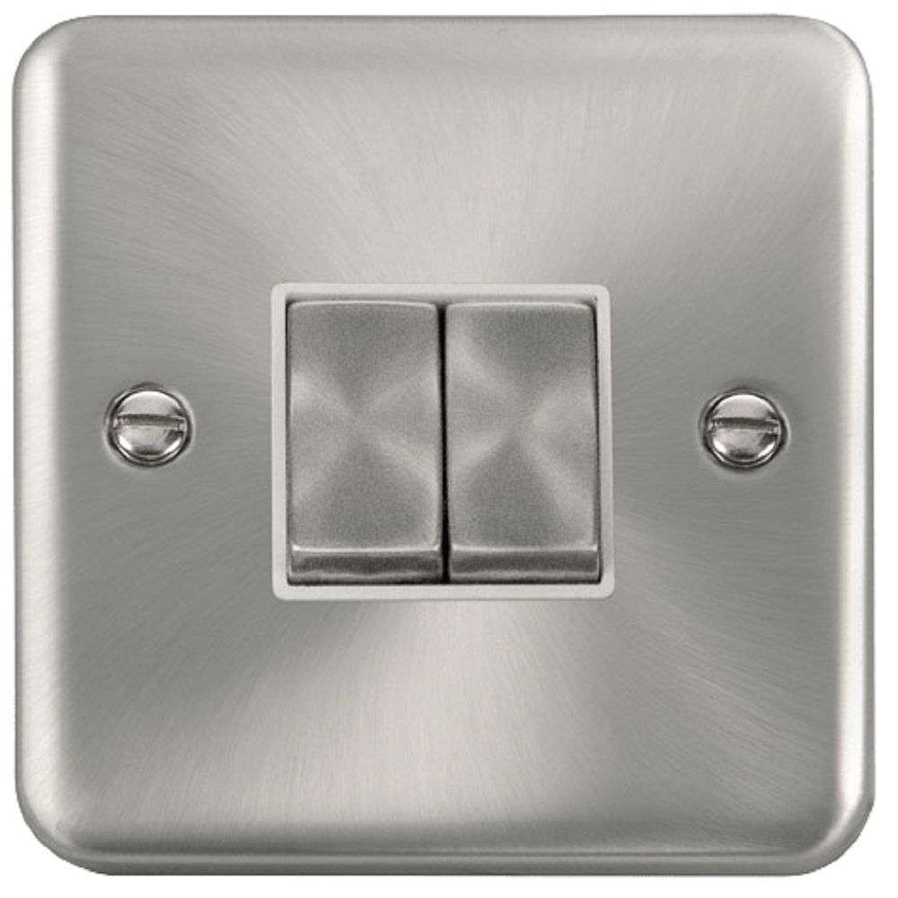 Click Deco Plus Satin Chrome 2W & Intermediate Switch DPSC4125WH | RS ...