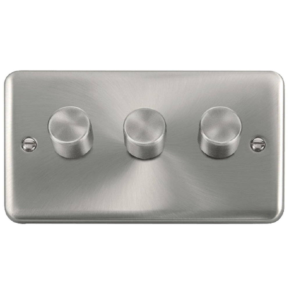 Click Deco Plus Satin Chrome 3G LED Dimmer Switch DPSC163 | RS ...