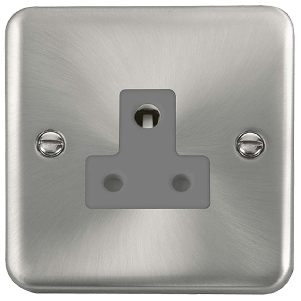 Click Deco Plus Satin Chrome 5A Unswitched Socket DPSC038GY | RS ...
