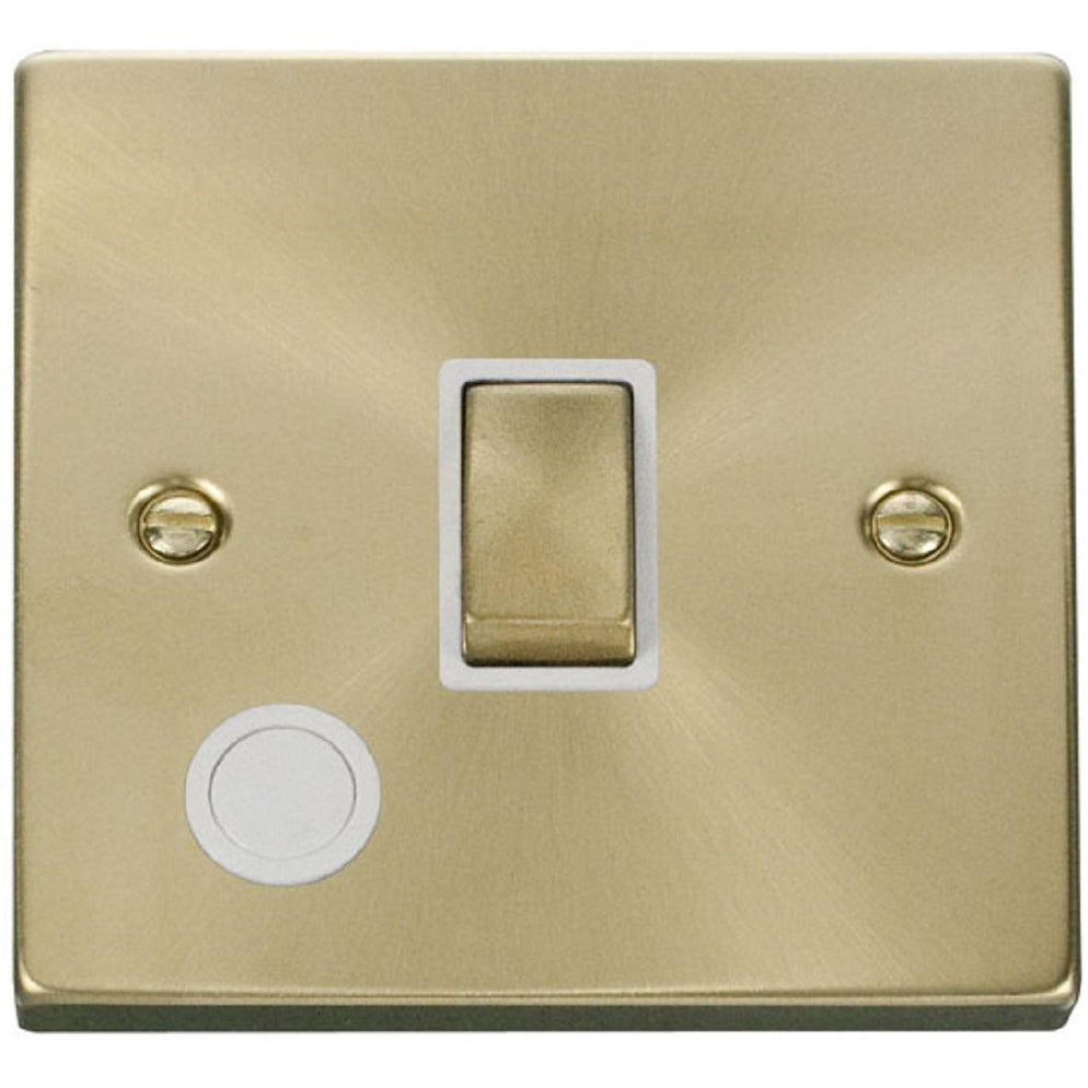 Click Deco Satin Brass 20A Double Pole Switch with Flex VPSB522WH | RS ...